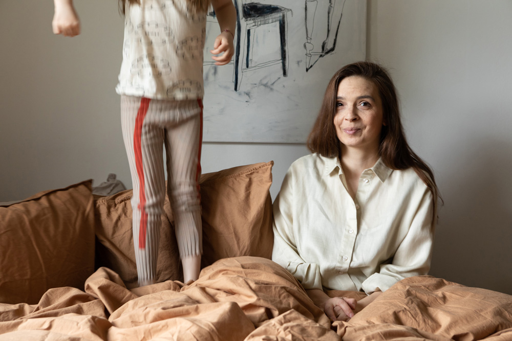 Home visit with Marina Peterson and her daughter Mae