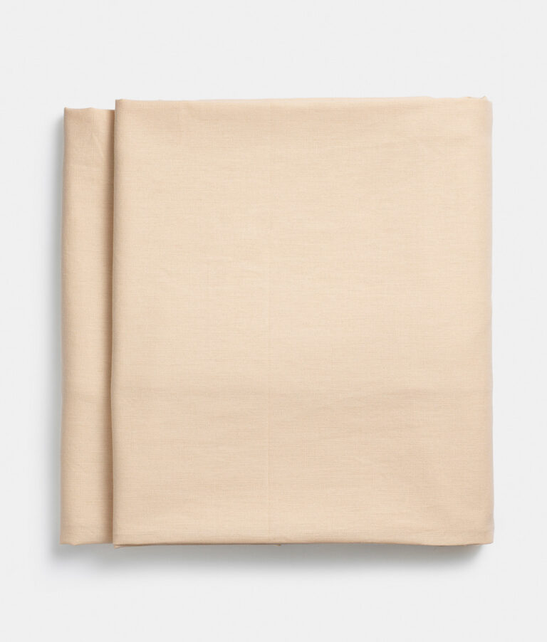 Blå-rutig duk i ekologisk bomull